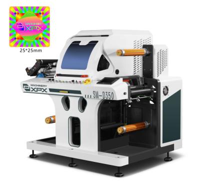 China XPX SM-D350 Laser Label Die Cutting Machine - 350mm Width, 15m/min Speed, 1000m Rewinding Capacity for sale