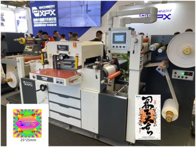 China PLC Controlled Sticker Label Die Cutting Machine With 380mm Jumping Distance for sale
