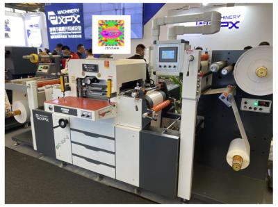 China 16KW PLC Control System Sticker Label Die Cutting Machine With 7mm-9mm Die Height for sale