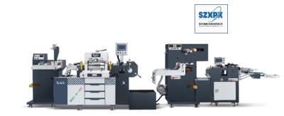 China XPX MDC-S-330 Automatic Barcode Label Die Cutting Machine - Custom Width & Thickness, AC380V/50Hz for sale