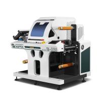 China Flatbed Die Cutting Machine 2600kg Sticker Label Cutter Max Rewinder Diameter 1000M for sale