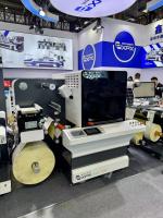 China XPX Laser Label Die Cutting Machine - 350mm Width, 700mm Rewinding, ±0.2mm Accuracy for Industrial Label Production for sale