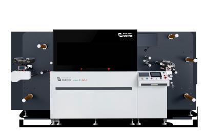 China XPX Laser Label Die Cutting Machine 300W with ±0.2mm Accuracy and 30m/min Speed for Industrial Label Production for sale