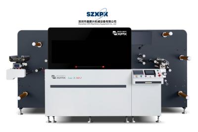 China XPX Lase X-360 Laser Label Die Cutting Machine - 350mm Width, 300W Laser Power, 30m/min Speed for Industrial Label Production for sale