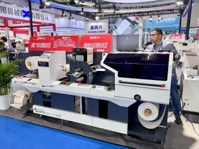 China Eighty Percent Coverage Pantone Colors Automatic Sticker Label Die Cutter for sale