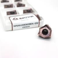 China Fast Feeding Carbide Milling Insert Pvd Coating CNC Lathe Use WNMU040304EN for sale
