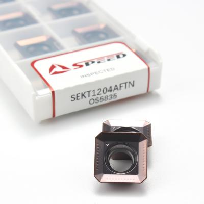 China Sharp Tungsten Turning Carbide Milling Insert Steel SEKT1204AFTN OS5835 for sale