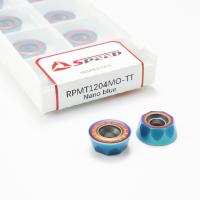 China RPMT1204 RPMT10T3 RPMT1003 RPMT Nano Blue Carbide Round Milling Inserts for Steel for sale