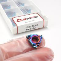 China Blue Nano 16ER 16IR AG60 Cutting Tools Cnc Carbide Milling Turning Insert Carbide Threading Inserts for sale