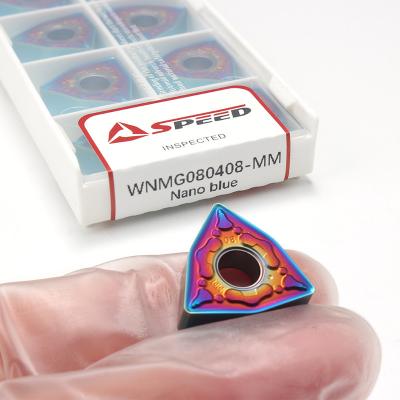 China SPEED Wnmg Tnmg Cnmg 431 432 331 332 Nanoblue Carbide Turning Insert HRC30-60 For Hard Metal for sale