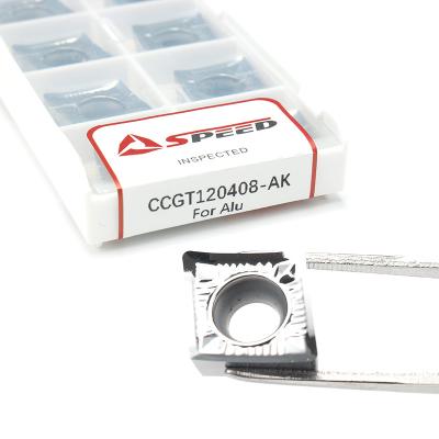 China CCGT120404 CCGT120408 Precision Polished Carbide Inserts For Aluminum Machining for sale