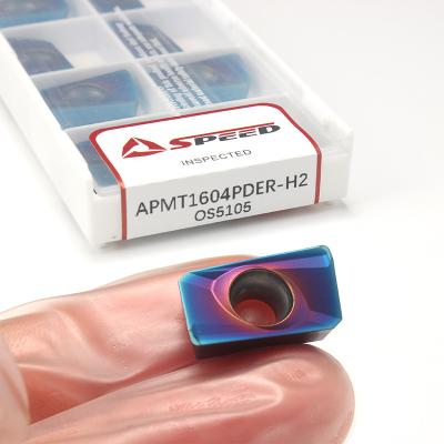 China Carbide Turning Insert Tools Apmt1135 Apmt1604 Nano Blue Coating for Hard Steel for sale