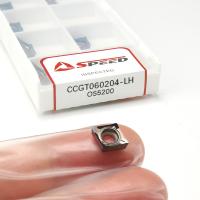 China Speed CCGT060204/030101L Carbide Insert For Aluminum Tungsten Carbide Metalworking for sale
