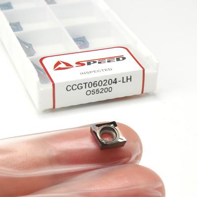 China Speed CCGT060204/030101L Carbide Insert For Aluminum Tungsten Carbide Metalworking for sale