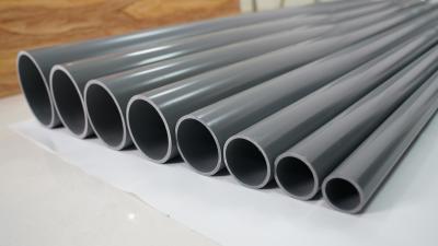 China Food Grade Gray PVC Pipe 100mm Diameter 6m Length OEM Custom for Water Supply and Drainage for sale