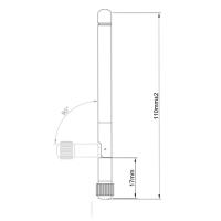 China 2.4G Router Antenna  3dBi  Dual Band wifi rubber rod antenna for sale