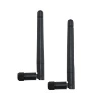 China 2.4G wifi antenna 3dBi high gain omnidirectional small folding antenna with external rubber rod 2.4G antenna for sale