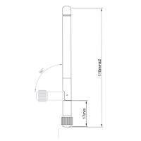 China 2.4G Router Antenna  3dBi  Dual Band wifi rubber rod antenna for sale