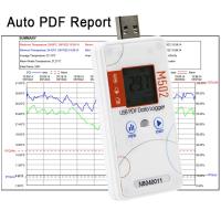 China LCD Display Temperature Recorder, Digital USB PDF Temperature Data Logger for sale