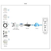 China Real Time Monitoring Wireless Greenhouse Temperature and Humidity Sensor for sale