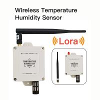China Big Battery Long Distance LoRa  Wireless Temperature Humidity Sensor for sale