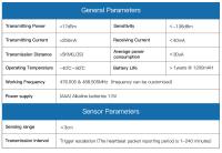 China Real-time monitoring of the switch status of refrigeration equipment with wireless door sensor for sale