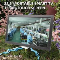 China MJK 21.5 Inch Portable Smart Wireless TV 1080p LED Backlight Android OS Vertical Rotating Touch Screen Monitor Mobile HDTV for sale