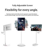 China MJK Wholesale Android Portable TV Smart Touch Screen 21.5-32 Inch Fully Adjustable Stand 5 Hr Battery for Indoor Use OEM Options for sale