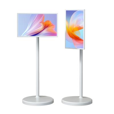 China Hot Sales 21.5 Inch Portable Android 14 TV White LED Backlit HDTV with Standby for Live Streaming and Home Interactive Display for sale