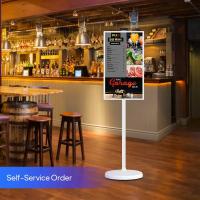 China 21.5-inch Smart Screen on Wheels, Battery Operated Portable Monitor with Adjustable Stand for Social Media and Video Call for sale
