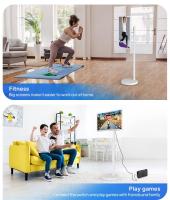 China 21.5-inch Rolling Smart Screen, Wireless Moveable Touch Monitor for Kitchen Cooking and Bedroom Movie Streaming for sale