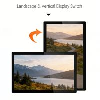 China MJK New 21.5 Inch 1920*1080 16:9 Black Metal Case Capacitive Touch D-SUB Interface Wide Screen Monitor for Business Open Frame for sale