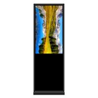 China 65 Inch Full Screen Capacitive Touch Floor-Standing Digital Poster Kiosk Anti-Glare Display Built-In CMS Shopping Mall Elevators for sale