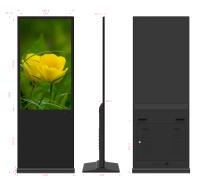 China 32 Inch Portable All-In-One Floor Standing Digital Signage Touch Screen LCD Advertising Machine for Exhibition for sale
