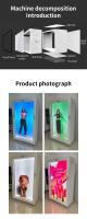China MJK MJK-133 13.3 Inch Transparent Display Cabinet Android 6.0 Half Display Racks Indoor Advertising Equipment Stretched Bar LCD for sale