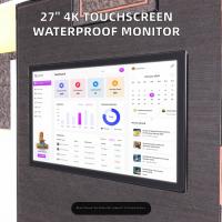 China 2026 New 27 Inch 4K Industrial Capacitive Touch Screen Monitor Full HD Intellitouch for Business USB Interface HMI Interact All for sale