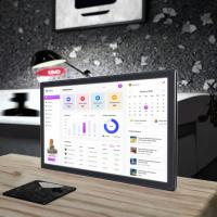 China 2026 New 27 Inch 4K Industrial Capacitive Touch Screen Monitor Full HD Intellitouch for Business USB Interface HMI Interact All for sale