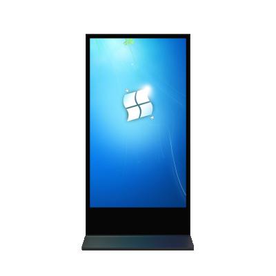 China Floor Standing 75 Inch Lcd Advertising Player 4K Vertical Monitor Totem Touch Screen Kiosk Display Digital Signage for sale