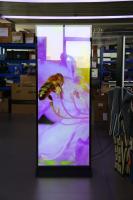 China Customized 75 Inch Ultra-Thin Floor-Stand Digital Signage Touch Screen LCD Display Advertising Player Totem 75 Inch for sale