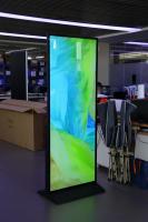 China Customized 75 Inch Ultra-Thin Floor-Stand Digital Signage Touch Screen LCD Display Advertising Player Totem 75 Inch for sale