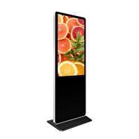 China 75 Inch Slim Floor Kiosk Totem Advertising Player Network Smart Digital Signboard for Hotel Mall Retail Factory for sale