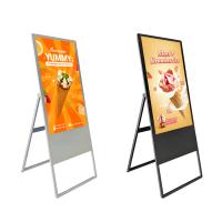 China Portable Battery Powered Digital Poster 55 Inch LCD Advertising Screen Wireless Smart Signage for Event Promotion for sale