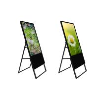 China Portable Battery Powered Digital Poster 55 Inch LCD Advertising Screen Wireless Smart Signage for Event Promotion for sale