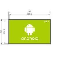 China High Quality 55 Inch Smart Touch Digital Video Player 1080p Advertising LCD TV for Elevators Shopping Malls Wall Mount Animation for sale