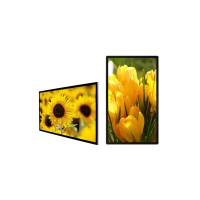 China Commercial Wall Mounted LCD Advertising Display 32-65 Inch Touch Screen Monitor TV Screen for Elevator Shopping Malls Education for sale