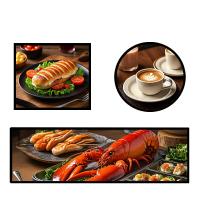 China MJK 23.6 Inch 1280*1280 Touch LCD Display Android OS Based Circular Display Digital Signage for Shop Promotion Animation for sale
