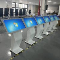 China MJK 32 Inch Size FHD LCD Interactive Touch Screen Floor Standing Digital Kiosk Signage for Subway Retail Store Advertising for sale