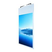 China Ceiling Mount Double Sided Advertising Display RK3288 Android Digital Signage Sunlight Readable Hanging Window Screen for sale