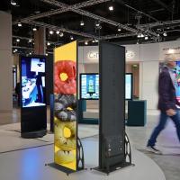 China P2.5 Indoor HD Advertising LED Display WIFI 4G Floor Standing Poster for Elevator Wayfinding Medical Treatment Entertainment for sale