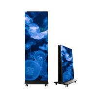 China MJK Factory Direct Sales Foldable LED Poster Display P2.5mm Indoor Floor-Standing Elevator Animation 80'' Screen for sale